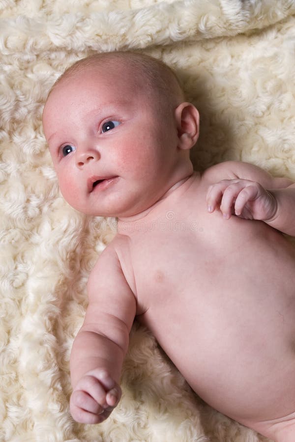 Beautiful Healthy Baby Girl Stock Image - Image of adorable, childhood ...