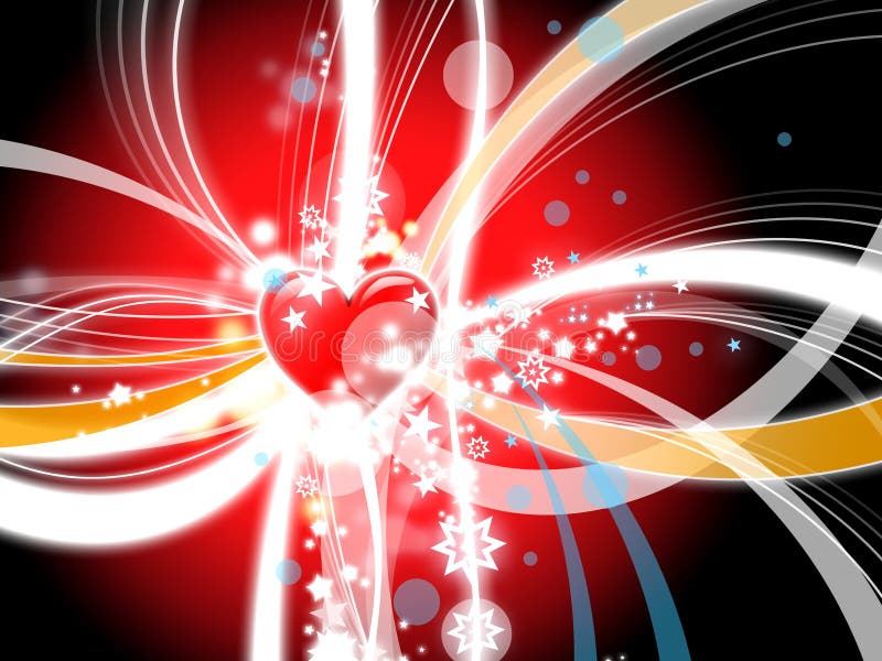 Beautiful heart background stock illustration. Illustration of abstract ...
