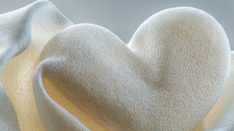 Beautiful Heart Shape Crafted from Soft Fabric in a Charming and ...