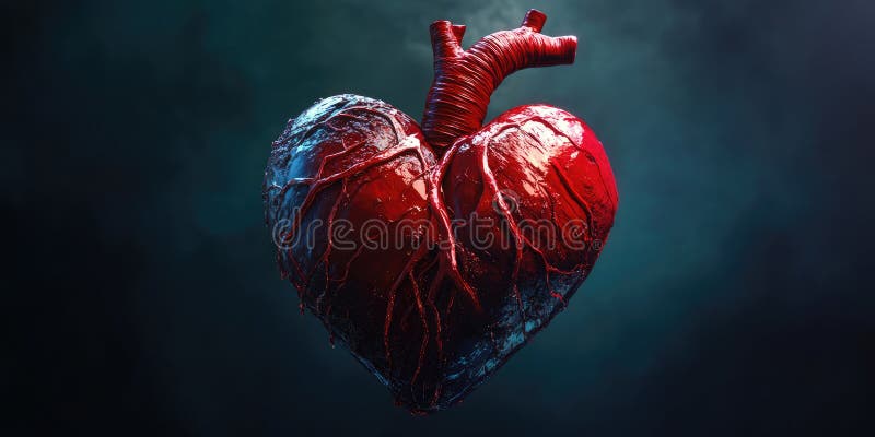 Beautiful Heart in Studio Setting, Captured in Ultra High Resolution ...