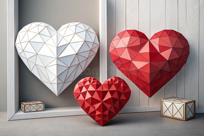 Beautiful Hearts in Studio Geometric Rendering Platform Design ...