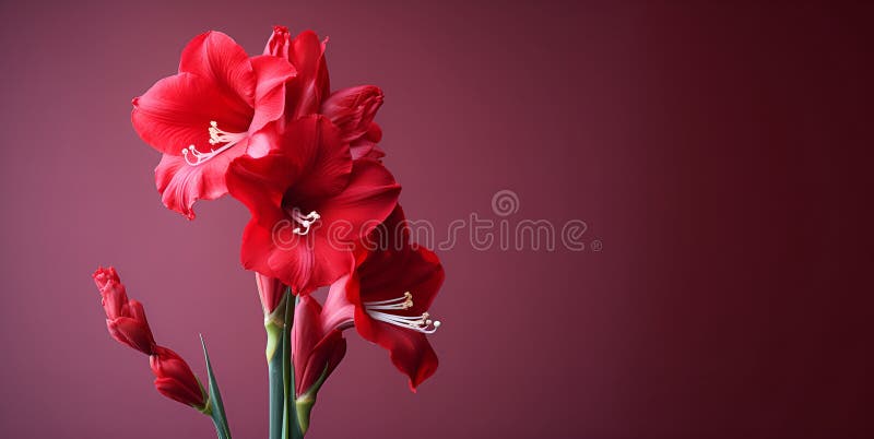 Beautiful Hibiscus Flower Macro Blank Space, Ai Generative Stock ...