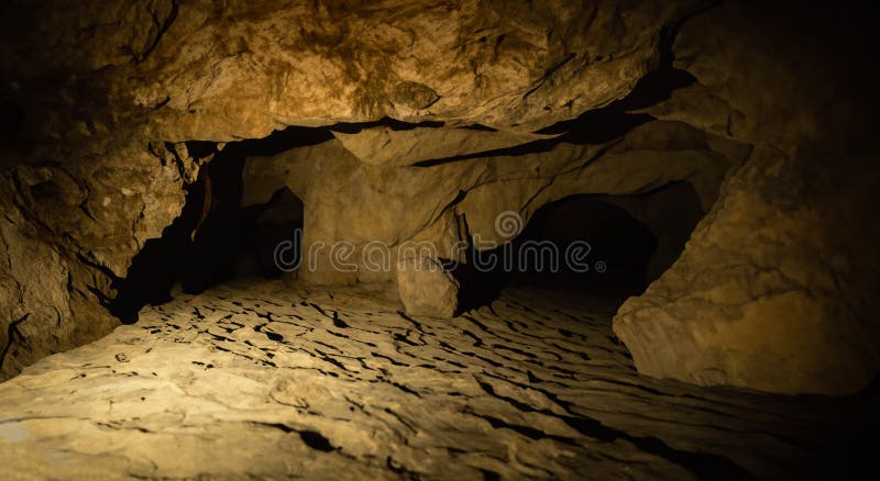 Beautiful Hidden Cave with Reflected Sun Rays with Good Lighting in ...