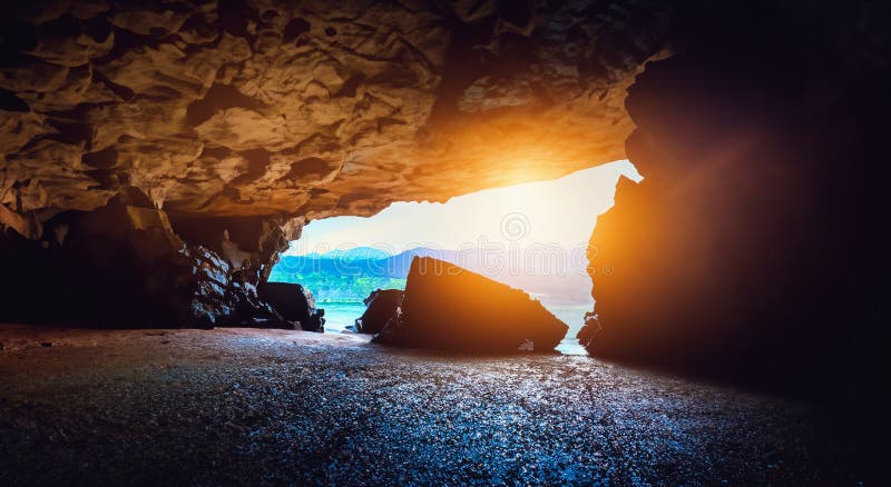 Hidden Cave within the Himalayan Depths, Located in Uttarakhand, India ...