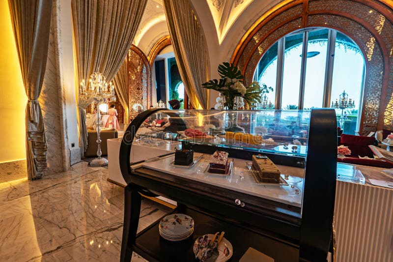 Beautiful High Rise Skyscraper with Modern Style on a Blue Sky Background. the Famous ...