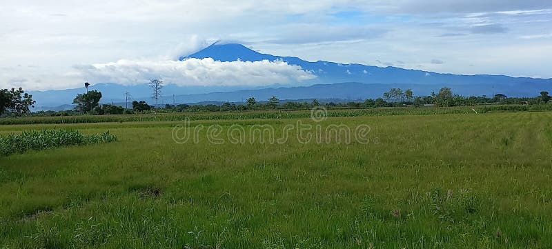 The Beautiful Highest Mountain in Central Java Stock Image - Image of ...