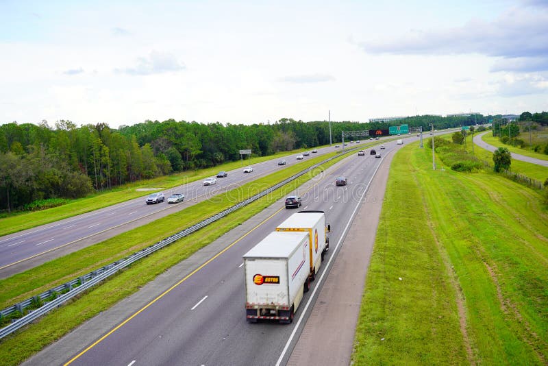 A Beautiful Highway in Florida Editorial Stock Photo - Image of journey ...