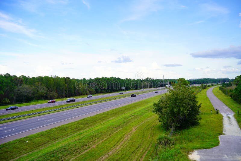 A Beautiful Highway in Florida Stock Photo - Image of bridge, marina ...