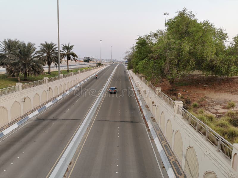 Beautiful Highway in Mussafah, Abu Dhabi,UAE. Stock Photo - Image of ...