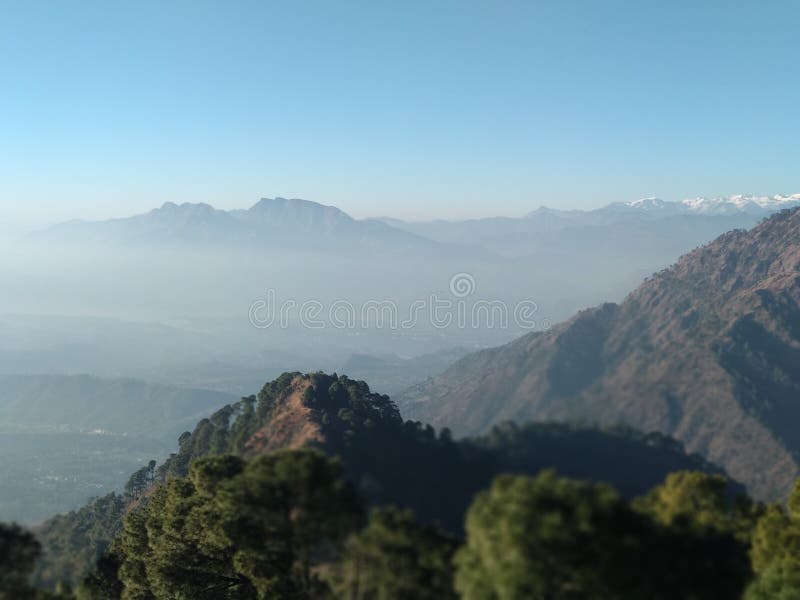 Beautiful Hill View in Winter in Kashmir in India Stock Photo - Image ...