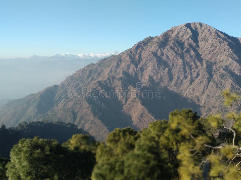 Beautiful Hill View in Winter in Kashmir in India Stock Image - Image ...