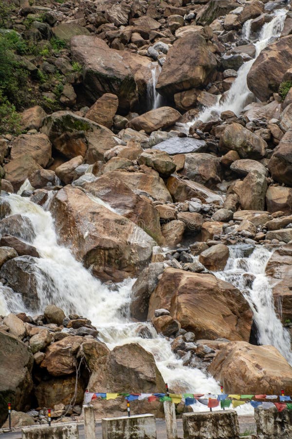 A Beautiful Himalayan Water Streams on the Way of Thimphu, Stock Photo ...
