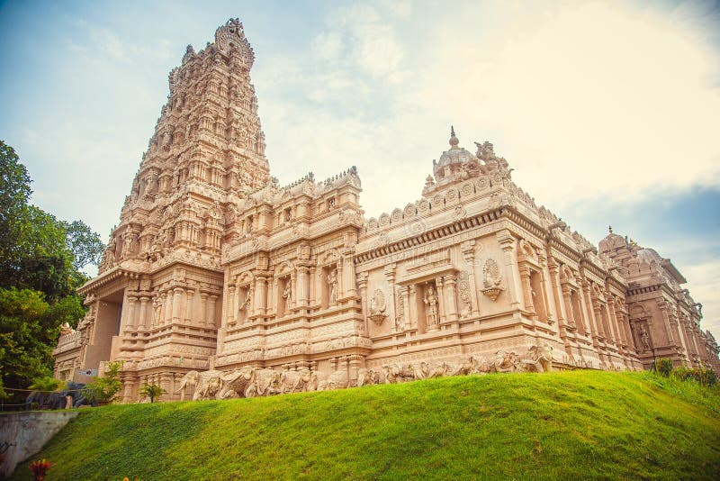 Beautiful Hindu Temple in Malaysia. Entrance To the Sculpture of ...