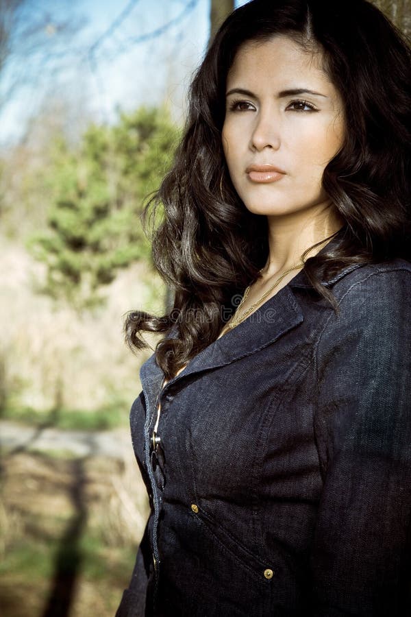 Beautiful hispanic woman stock image. Image of natural - 10974783