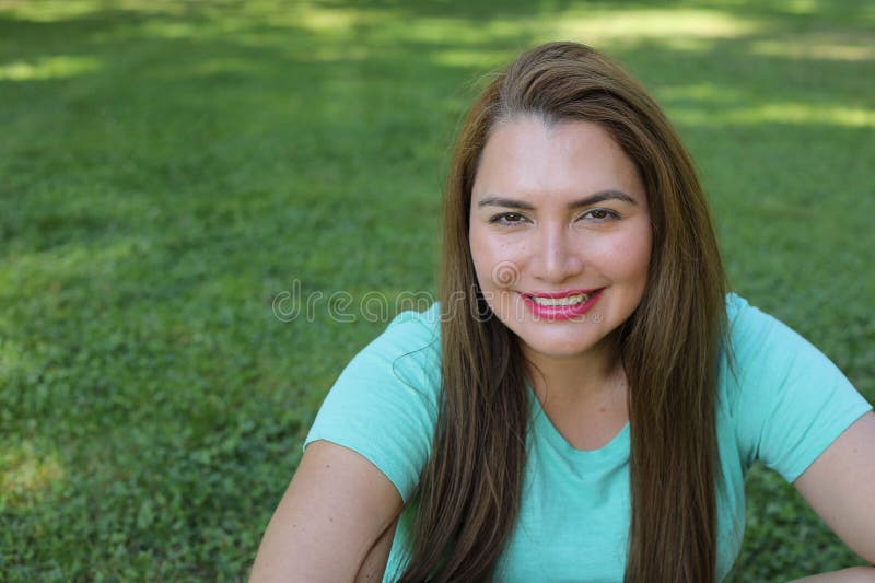 Beautiful Hispanic Woman Head Shot Stock Image - Image of fashionable ...