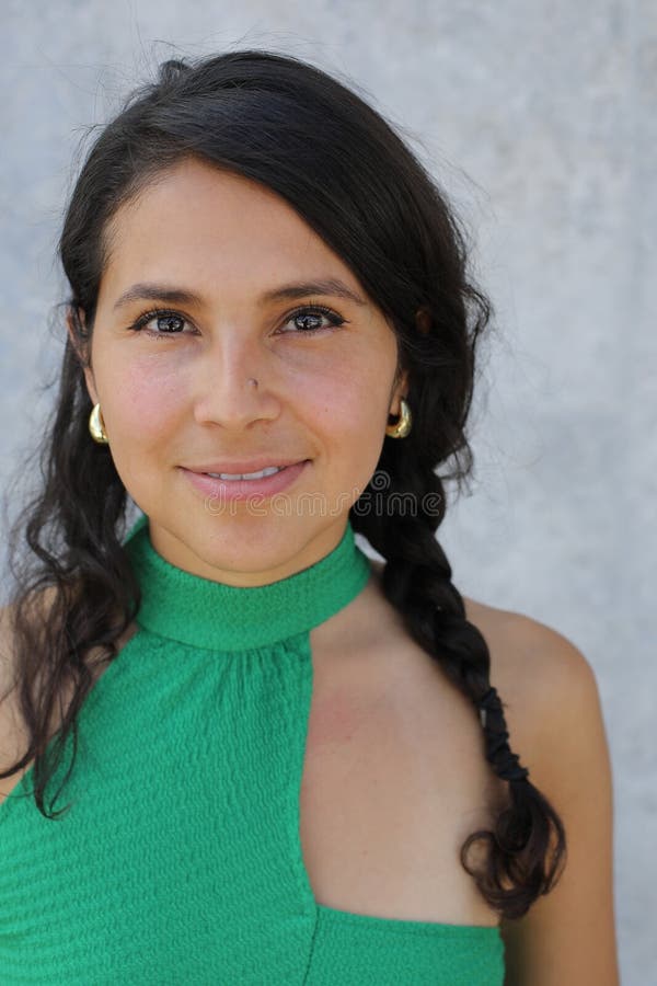 Beautiful Hispanic Woman Posing in Studio Stock Image - Image of lady ...