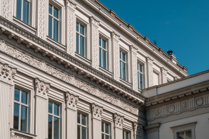 Beautiful Historic Building Facade Decoration in Berlin, Germany Stock ...