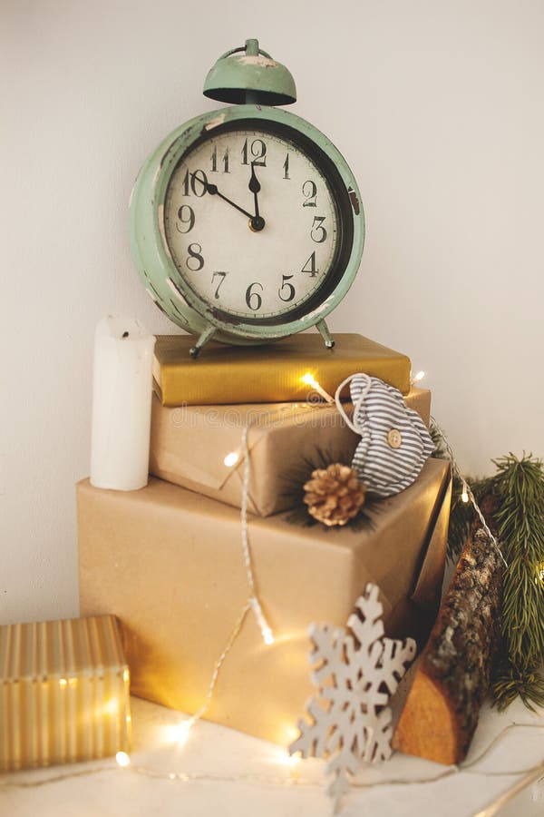 Beautiful Holiday Decorated Room with Christmas Tree with Presents ...