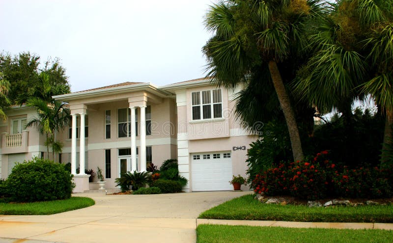 Beautiful Home stock photo. Image of family, houses, trees - 229302