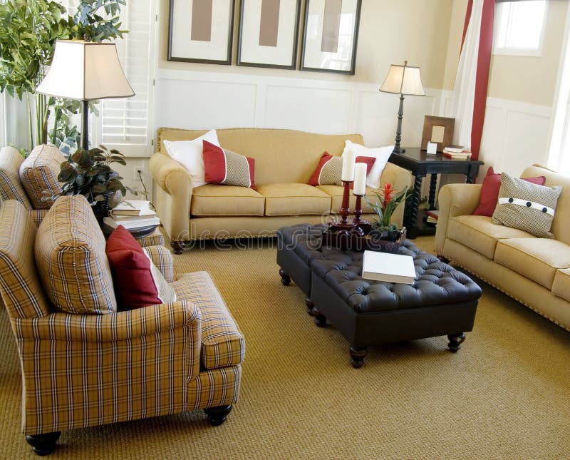 Posh Home Interior Decor Furniture Grand Piano Wood Floor Art Stock ...