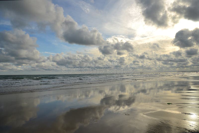 Beautiful Horizon at Sunrise Time. Stock Image - Image of dusk, blue ...