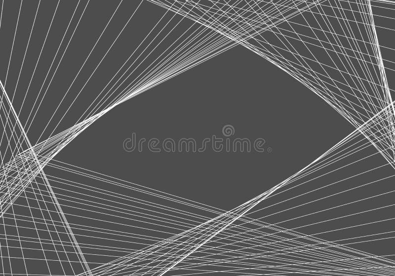 Beautiful Horizontal Abstract Vector Texture of White Lines and Grid on ...