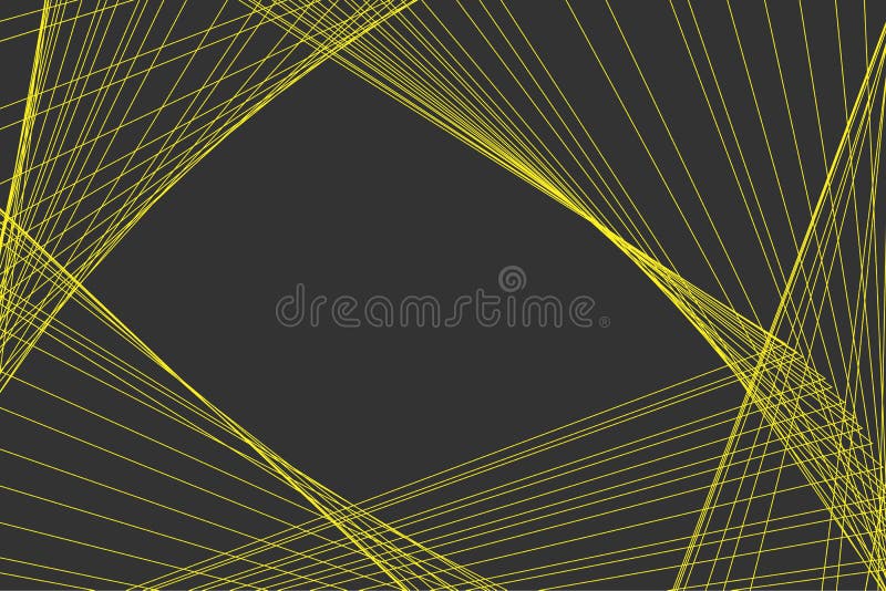Beautiful Horizontal Abstract Vector Texture of Yellow Lines and Grid ...