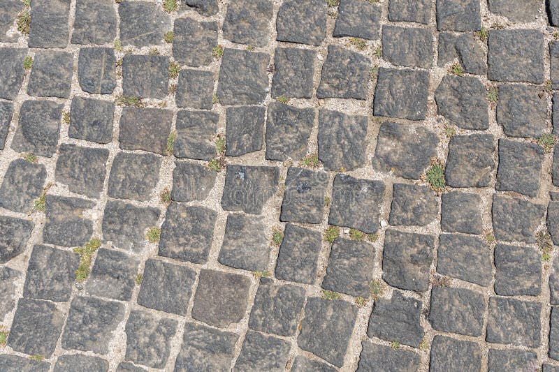 Beautiful Horizontal Texture of an Old Path from Gray and Orange Stones ...