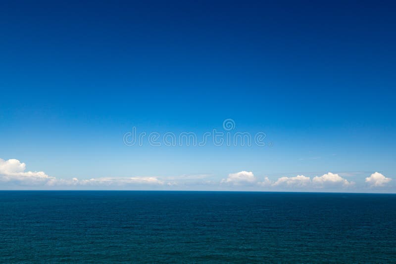 Nice Horizontal View on the Ocean with Cliffs Stock Image - Image of ...
