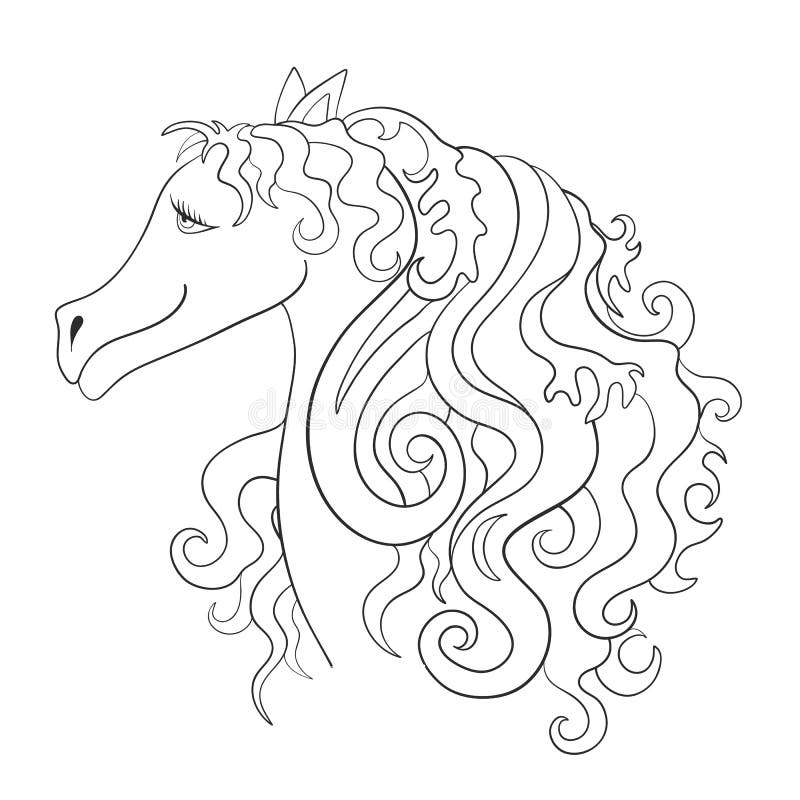 Gorgeous Mane Stock Illustrations – 196 Gorgeous Mane Stock ...