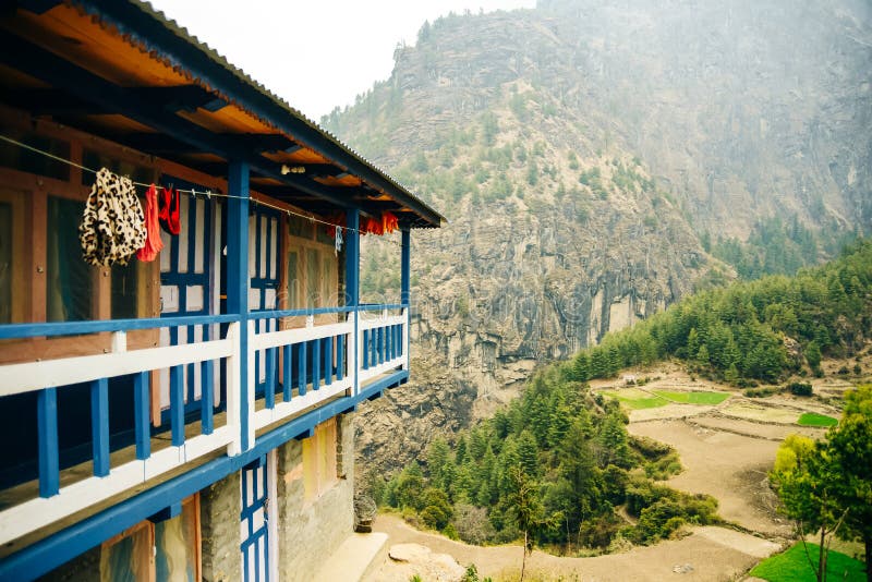 Beautiful Hotel Building Placed in the Hillside Nice View of Mount ...