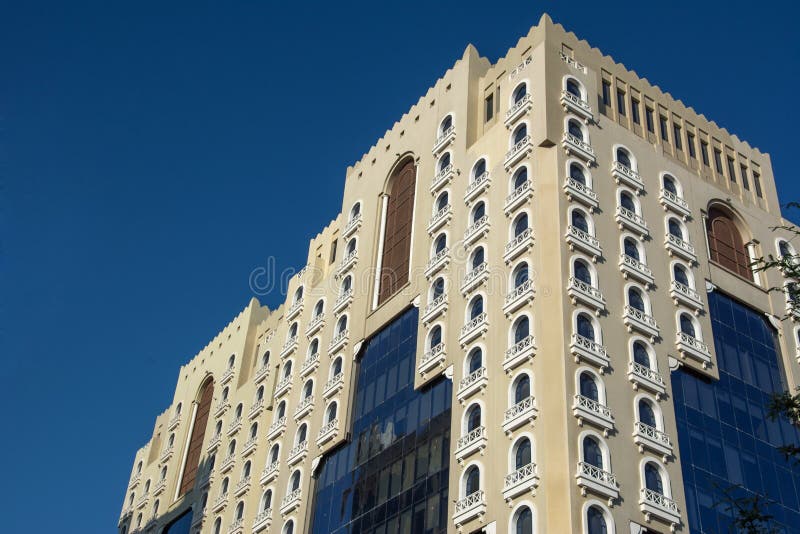 Beautiful Hotel Building with Semi-circle Windows Stock Photo - Image ...