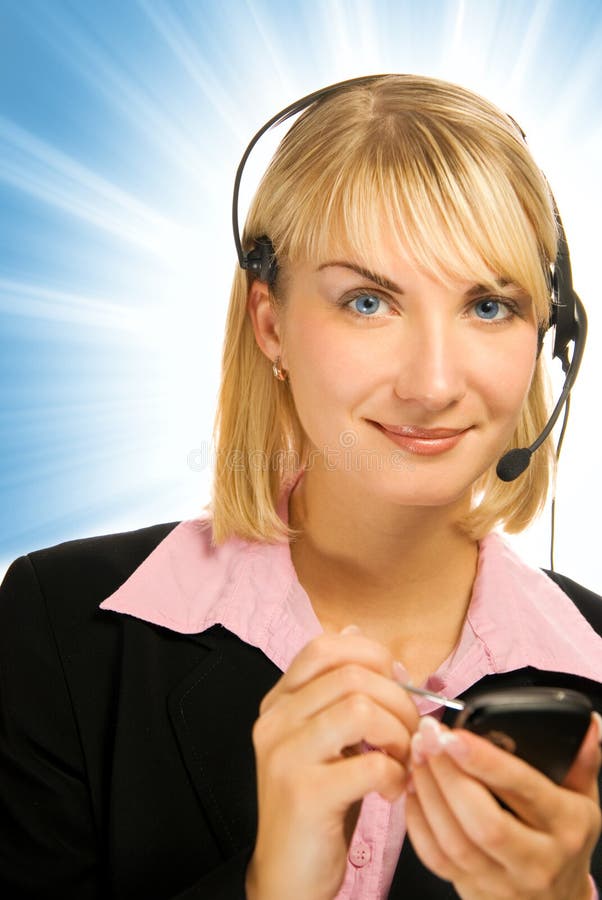 Beautiful Hotline Operator Picture. Image: 3718538