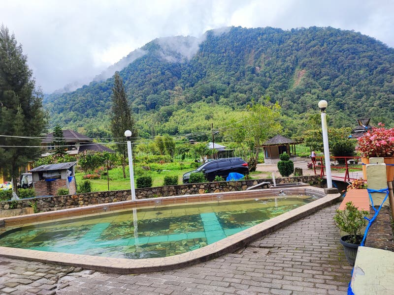 Hot Springs Located on the Island of Sumatra in Northern Indonesia. is ...