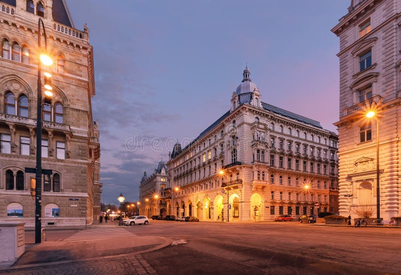 Beautiful House in Central Part of Vienna, Austria Stock Image - Image ...