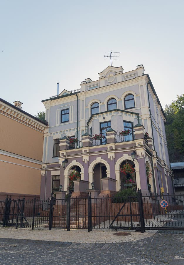 Beautiful House in the Classical Style Stock Photo - Image of color ...