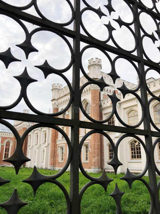 Beautiful House in the Gothic Style View Stock Photo - Image of gothic ...