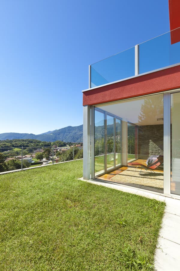 Beautiful house, outside stock image. Image of villa - 26749101