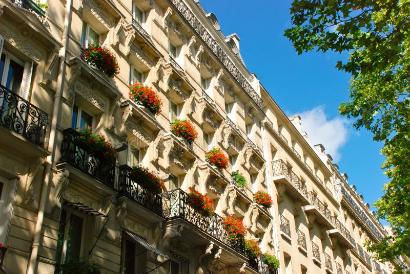 Beautiful house in Paris stock photo. Image of beautiful - 14810994