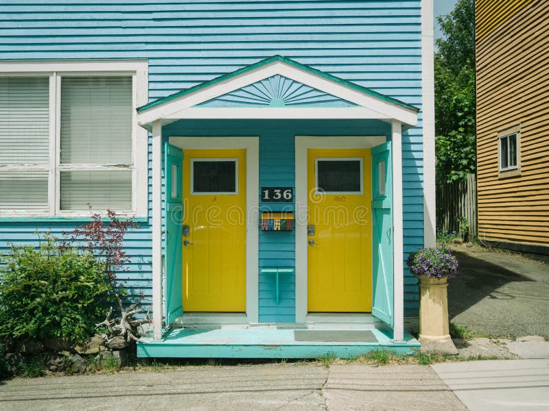 Beautiful House, St. Johns, Newfoundland and Labrador, Canada Editorial ...