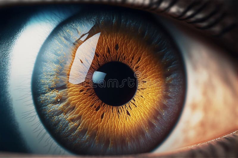 Beautiful Human Macro Eye Closeup Zoom with Eyeball and Iris. Stock ...