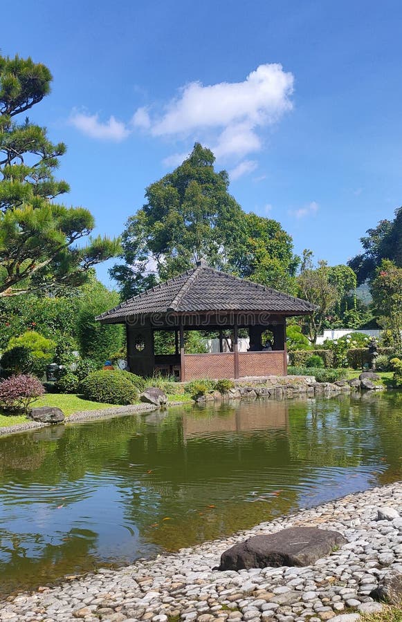 Beautiful Hut in the Garden Stock Image - Image of lanscape, beautiful ...