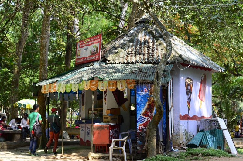 Beautiful hut in a park editorial photo. Image of garden - 61192266