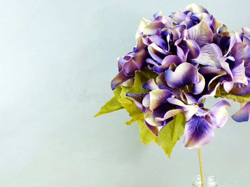 Beautiful Hydrangea Artificial Flower Bouquet Stock Photo - Image of ...
