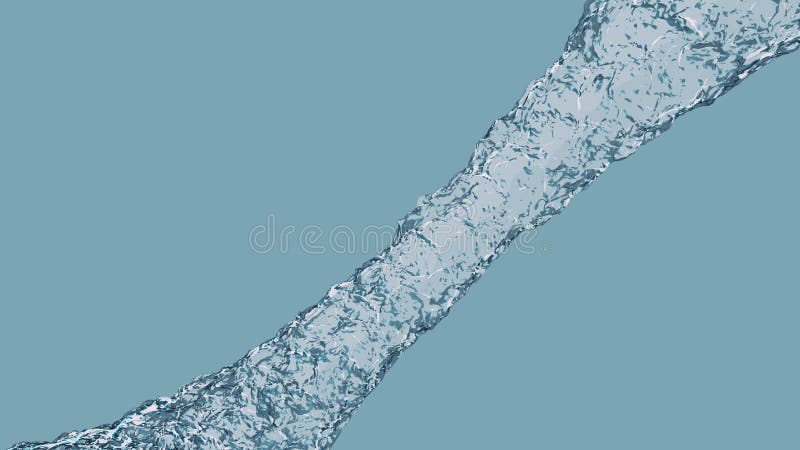 Beautiful Hyper Realistic 3D Animation of Fresh Flowing Water with Nice ...