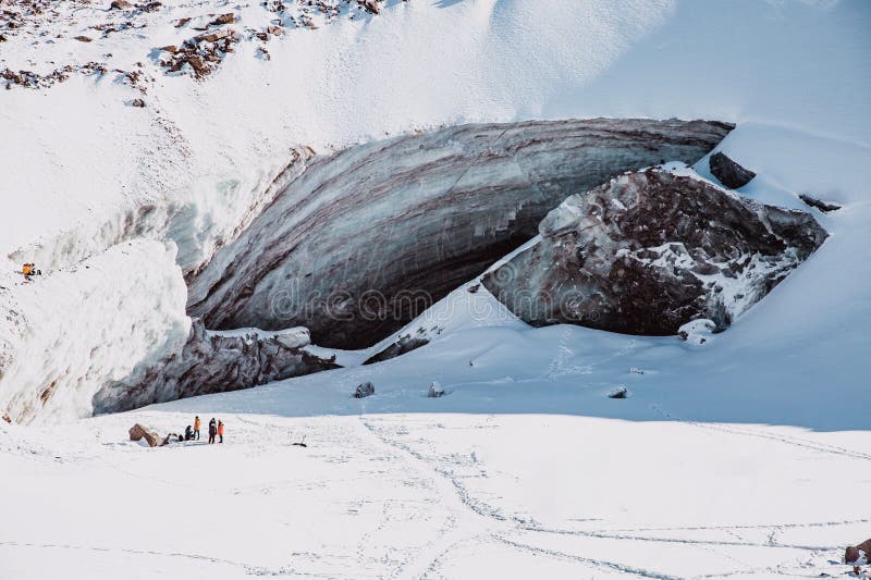 Beautiful Ice Cave in Glacier Stock Photo - Image of bogdanovich, frost ...