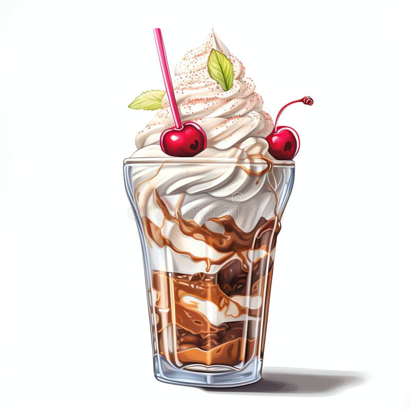 Beautiful Ice Cream Float Clipart Illustration Stock Illustration ...