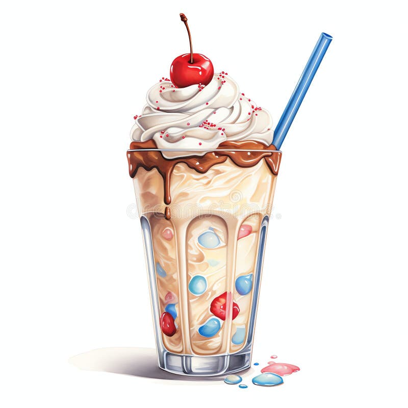 Beautiful Ice Cream Float Clipart Illustration Stock Illustration ...