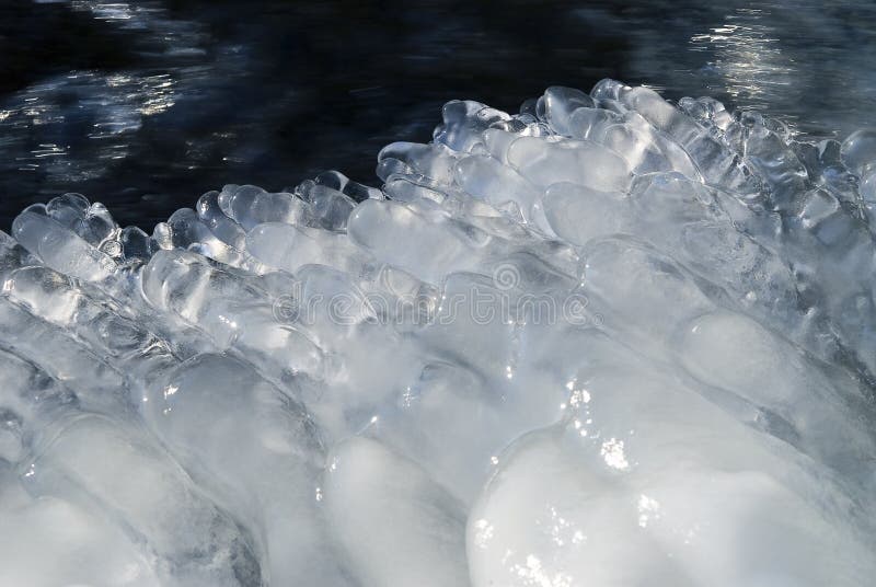 Beautiful ice on river stock image. Image of frosty, spooky - 12247905