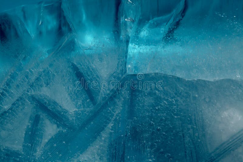Beautiful Ice Texture with Small Round Air Bubbles Stock Image - Image ...